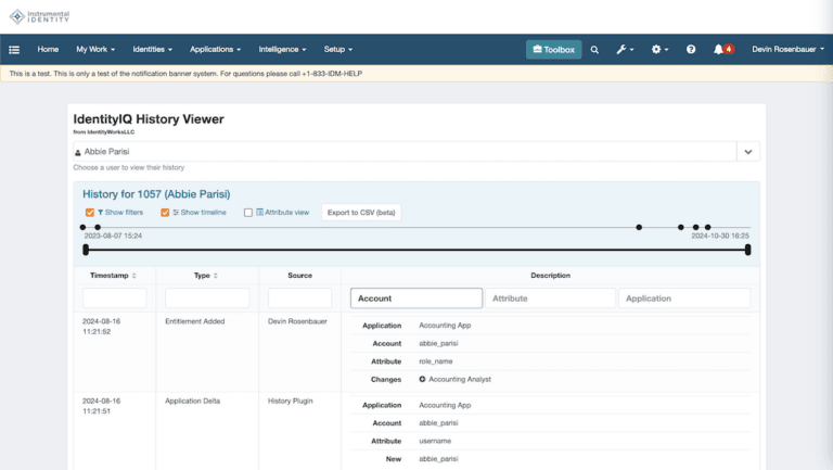 The History Plugin and IIQ’s Access History – Instrumental Identity